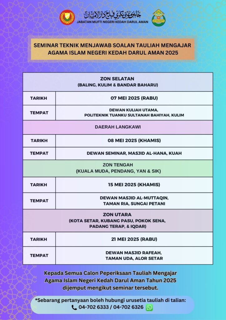TAULIAH KEDAH – Portal Rasmi Jabatan Mufti Negeri Kedah